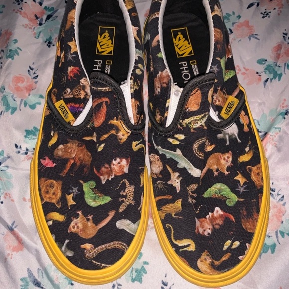 Vans | Shoes | Limited Edition Vans X National Geographic Slip On ...